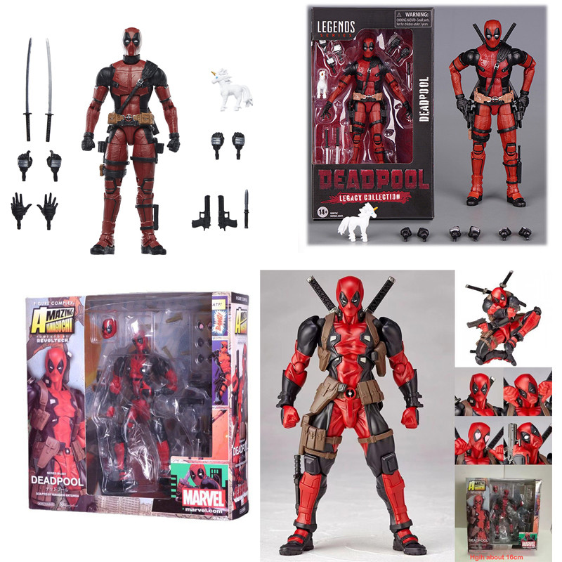 Deadpool Action Figure Deadpool Model 6 Inch PVC Joint Movable New ...