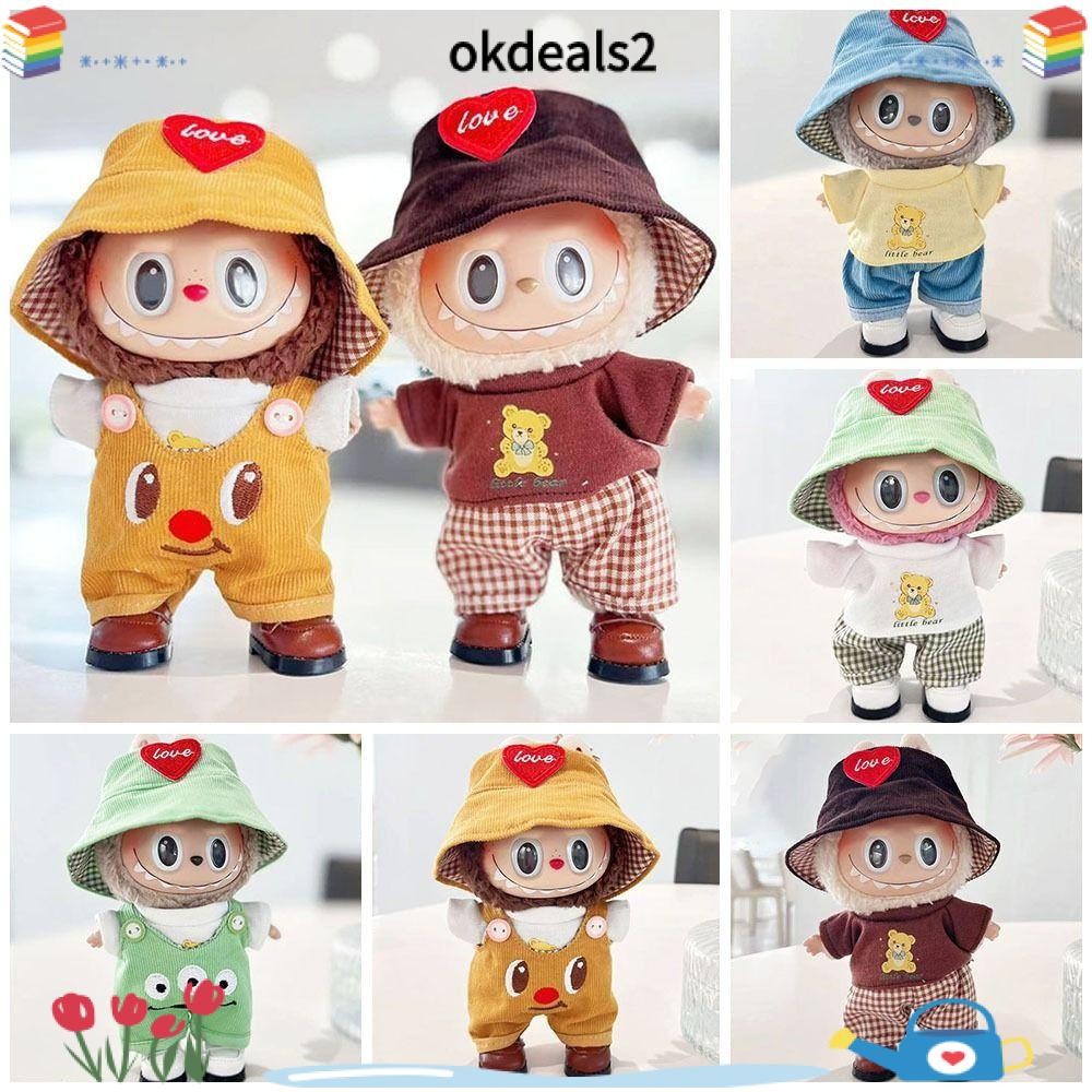 DEALSHOP Labubu Doll Clothes, Bow Sequined Gauze Skirt|Labubu Doll Hat ...