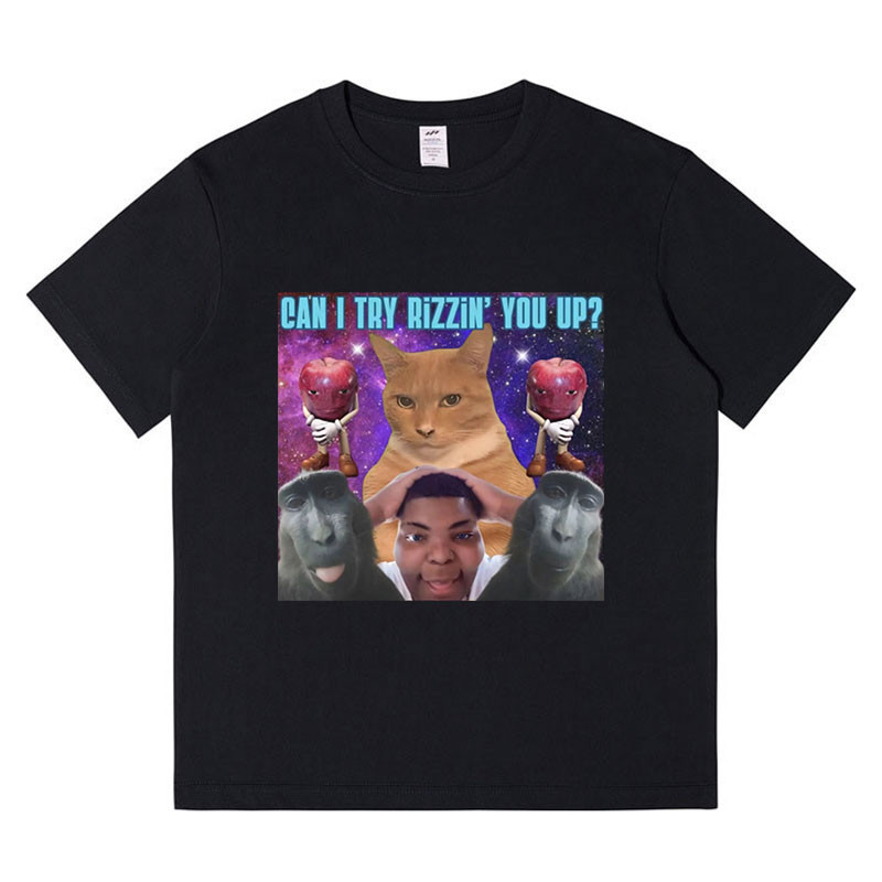 Popular men's T-shirts W Rizz University T Shirt Jaw Looksmaxing Funny ...