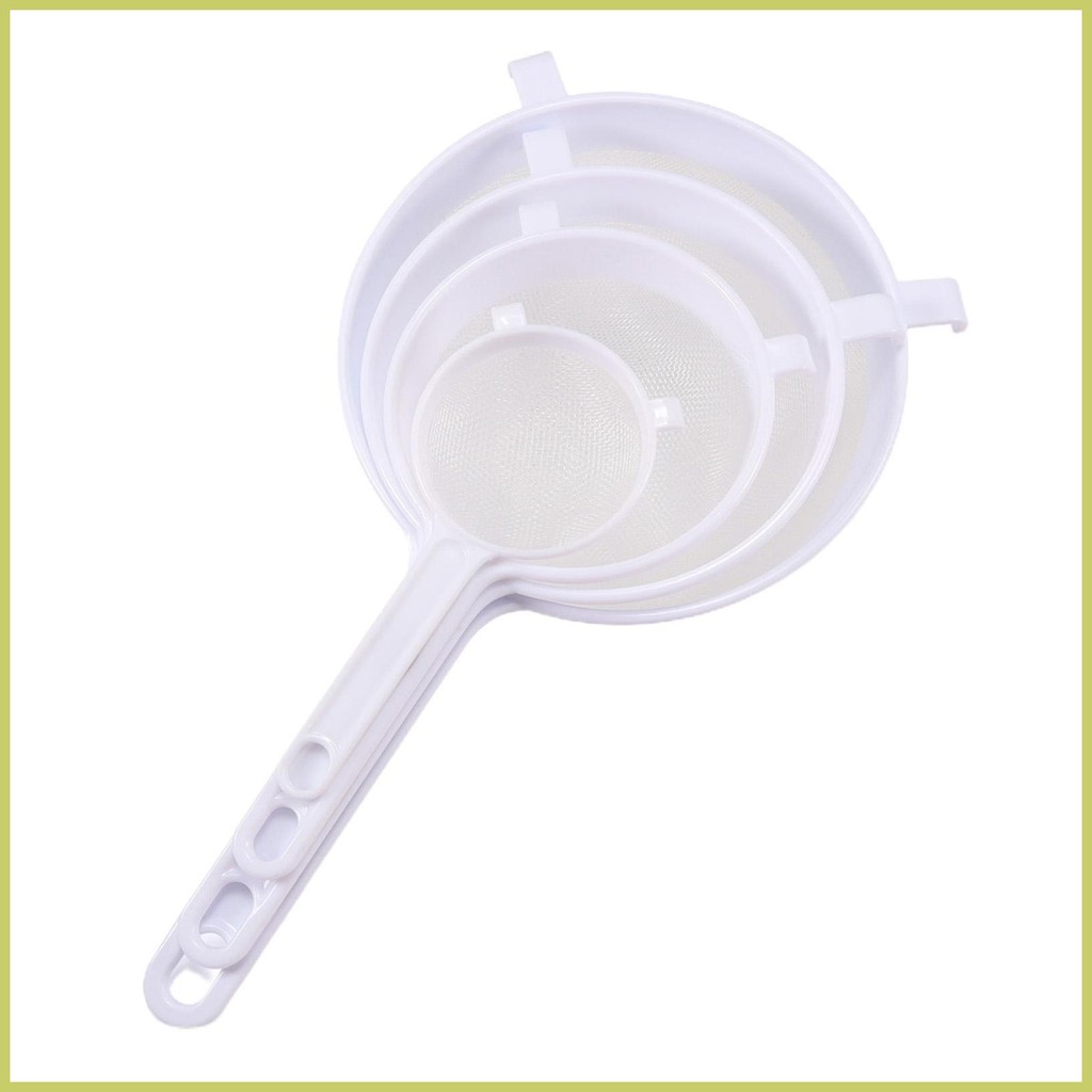 Flour Shaker Duster 4 Pieces Manual Flour Sieve Fine Mesh Strainer Mini ...