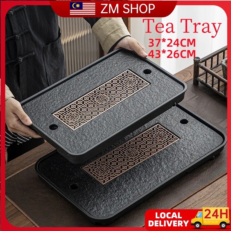 [ZM] Tea Tray / Chinese Gongfu Tea Trays With Drainage System / Water ...