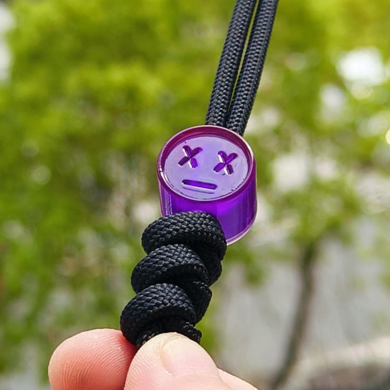 CNEDC Smiling Resin Paaacord EDC Backpack Pendant DIY Bracelet Necklace ...