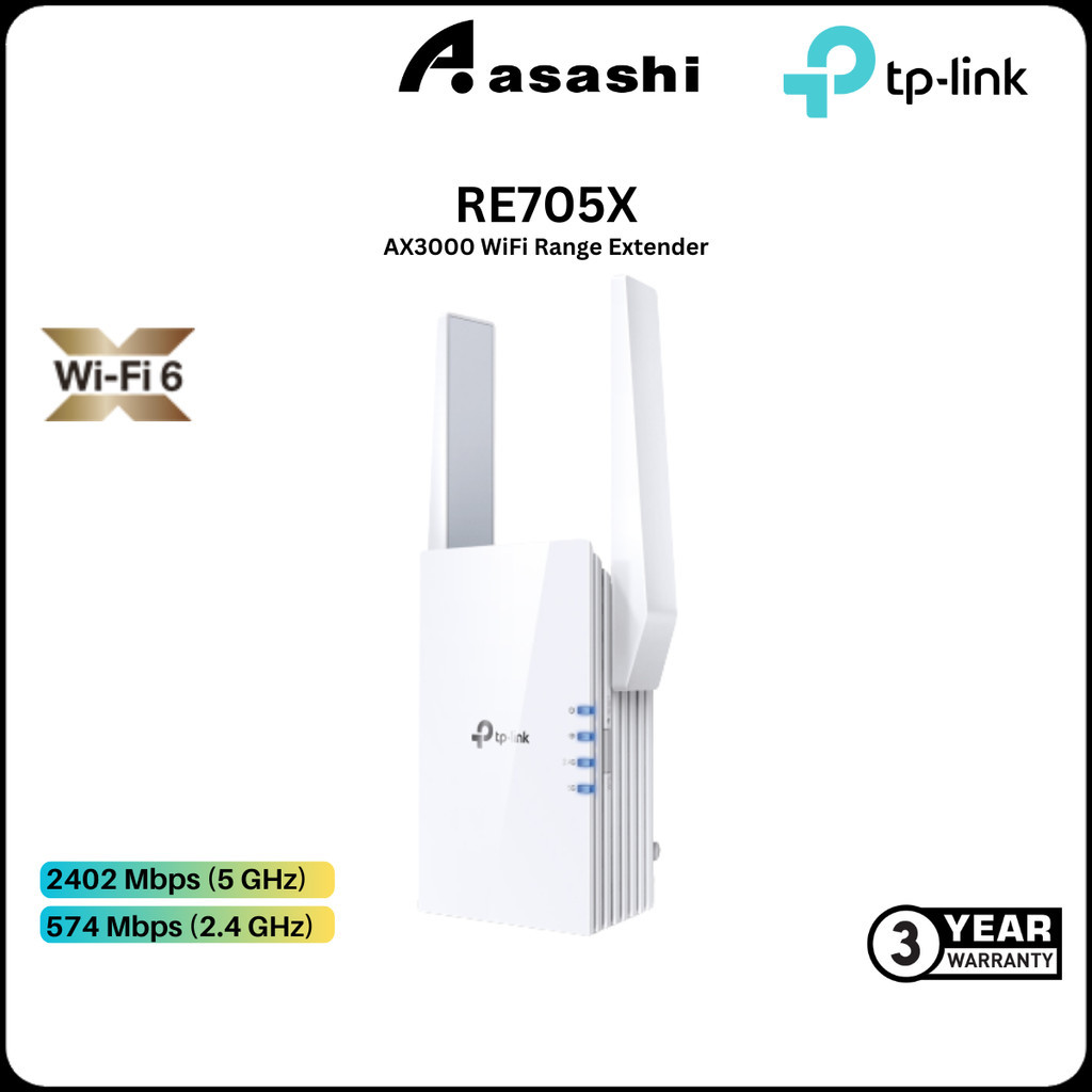 TP-Link RE505X AX1500 / RE605X AX1800 / RE705X AX3000 WiFi Network ...
