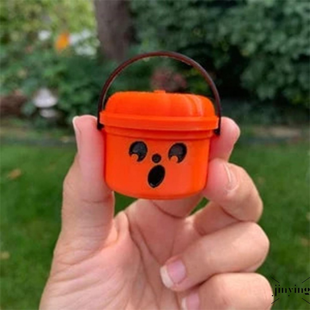 Mini Halloween Nostalgia Bucket Multipurpose Reusable Smile Face Bucket ...