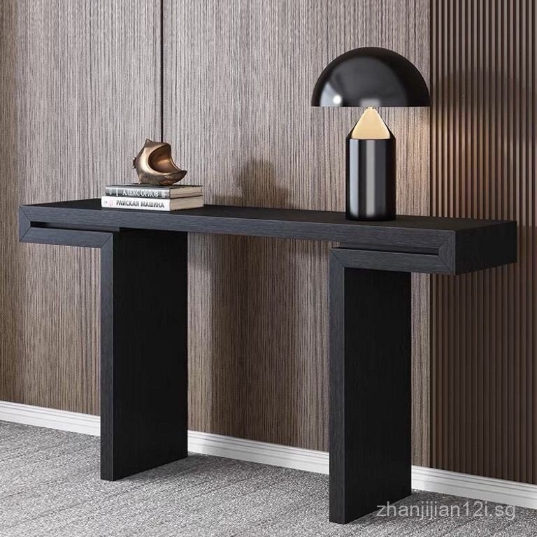 Italian-Style Light Luxury Solid Wood Console Modern Entrance Simple ...