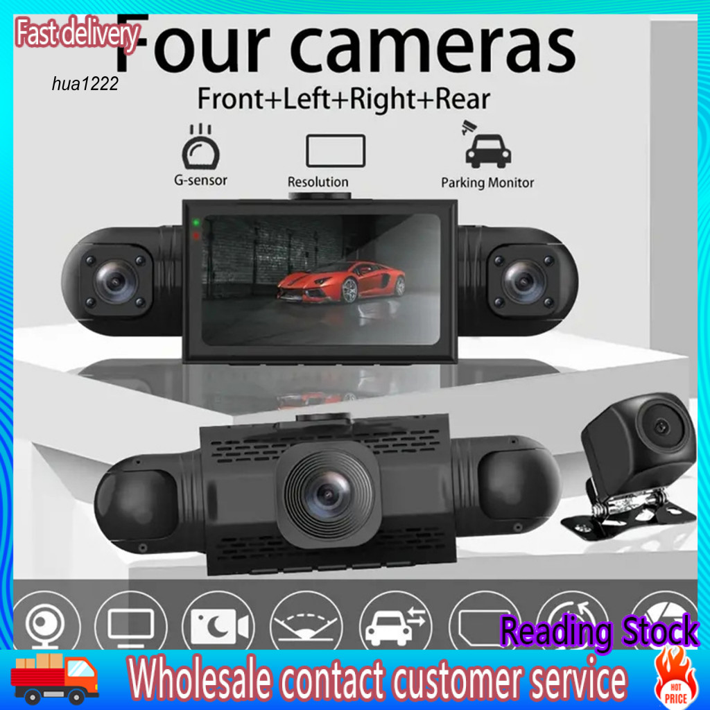 HUA_ Time-lapse Recording Dash Cam Full Hd 1080p Dash Cam 360-degree ...