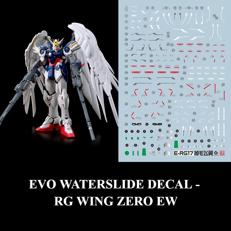[EVO] Waterslide Decal - [RG17] RG 1/144 XXXG-00W0 Wing Zero EW ...