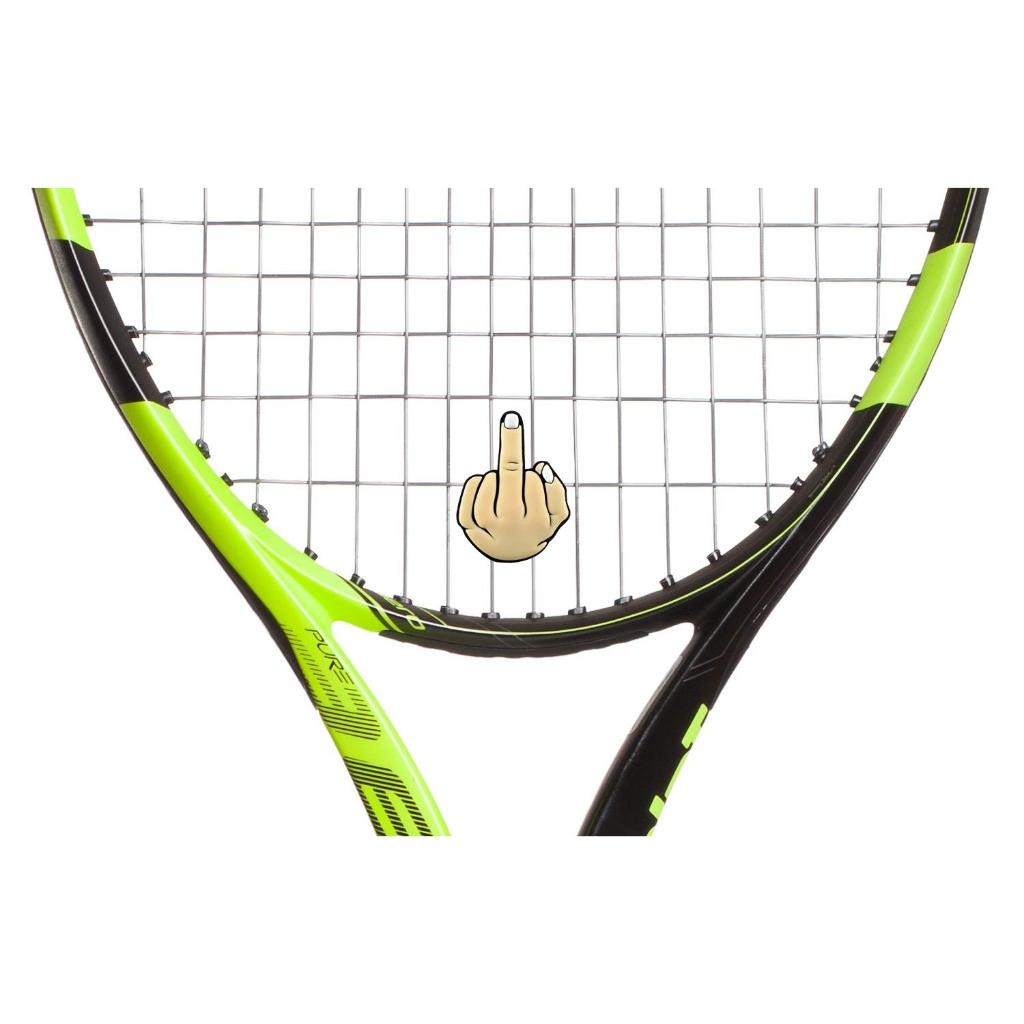 Tennis Racket Damper Dampener Tennis Racket Racquet MIDDLE FINGER ...