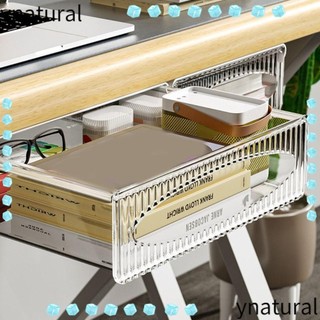 YNATURAL Undertable Drawer, Invisible Storage Hanging Table Shelf ...