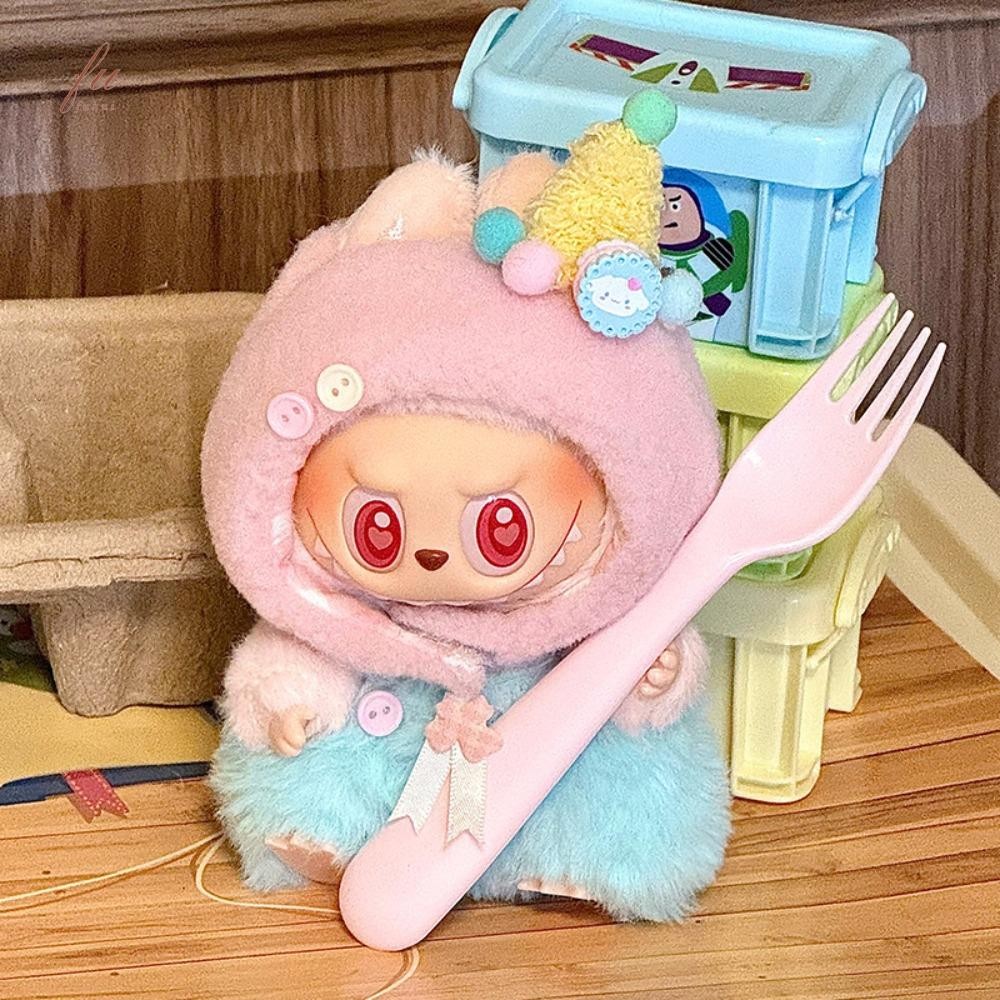 FUHUI 17cm Labubu Clothes, Mermaid Joker Labubu Doll's Clothes, Plush ...