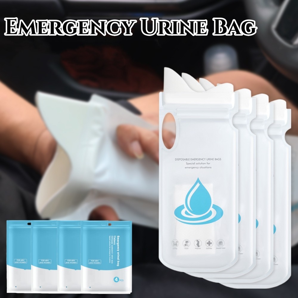 4Pcs/set Outdoor Pee Bag - Vomiting Pouch - Car Emergency Urine Bag ...