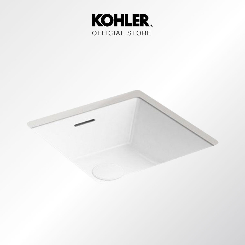 [DBS] Kohler Brazn Square Undercounter Wash Basin (White) | Shopee ...