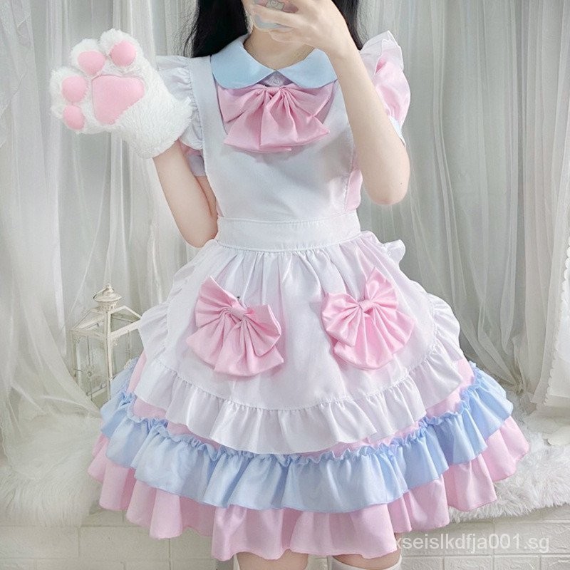 Pink Cat Maid CostumecosplayAnime Role PlayinglolitaSoft Girl Dress ...