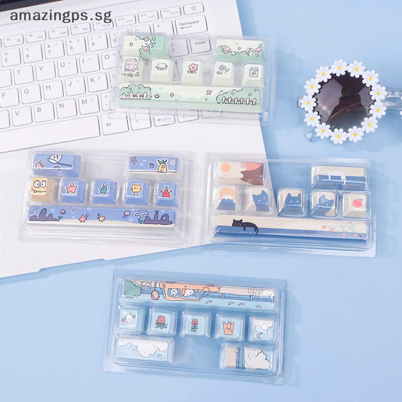 [amazingps] 8pcs/set DIY Keycap Enter Space Bar Keycap Dye-Subbed For ...