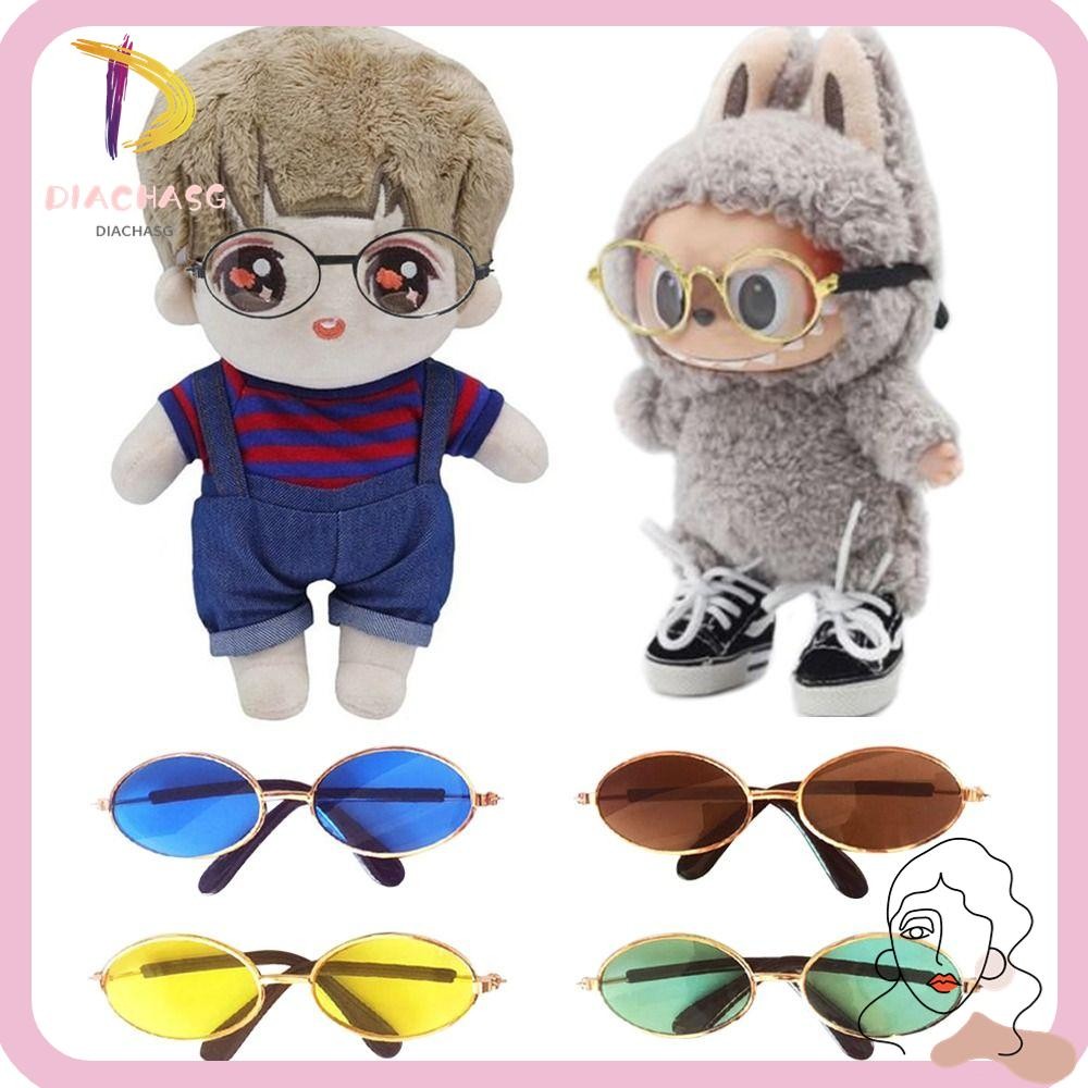 DIACHASG Plush Labubu Doll Glasses, Metal Multicolor Labubu Doll ...