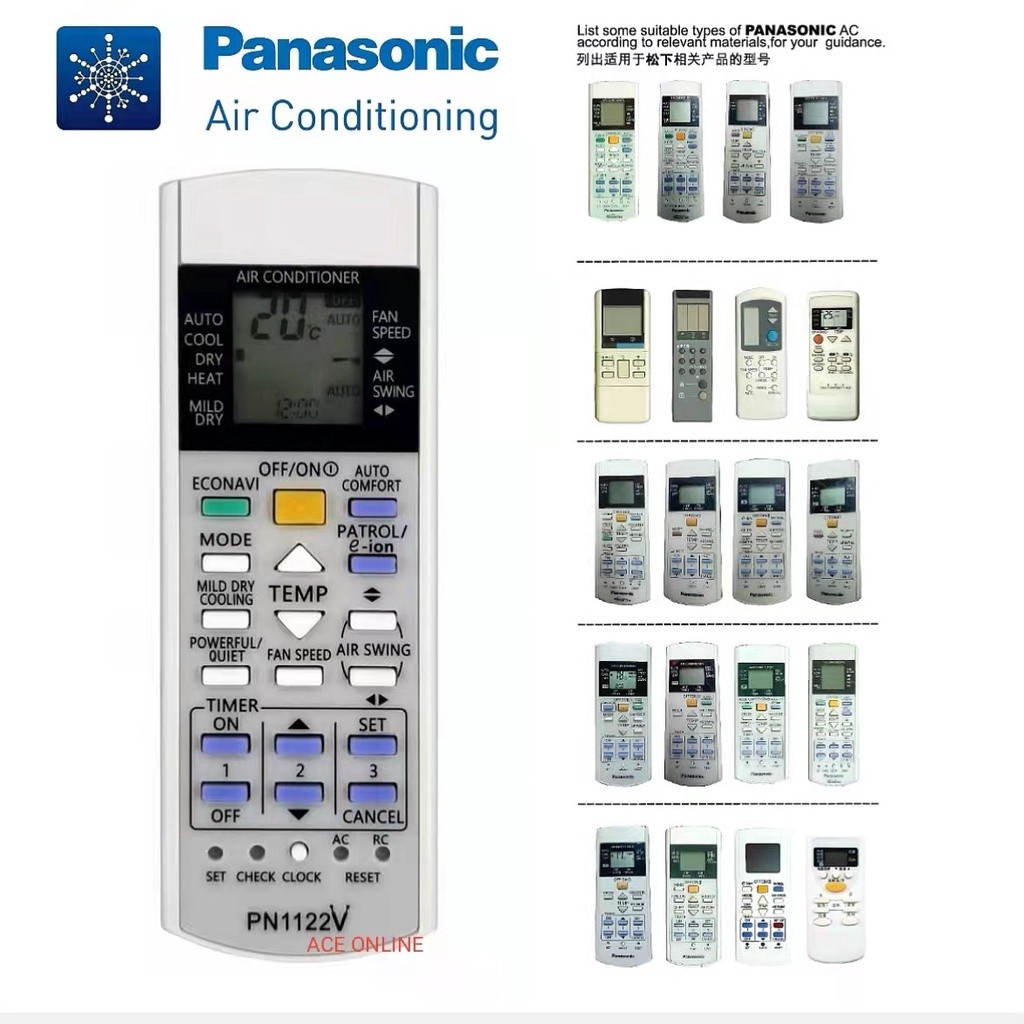 Universal Remote Control for Panasonic Aircond Air / Conditioner (KS ...