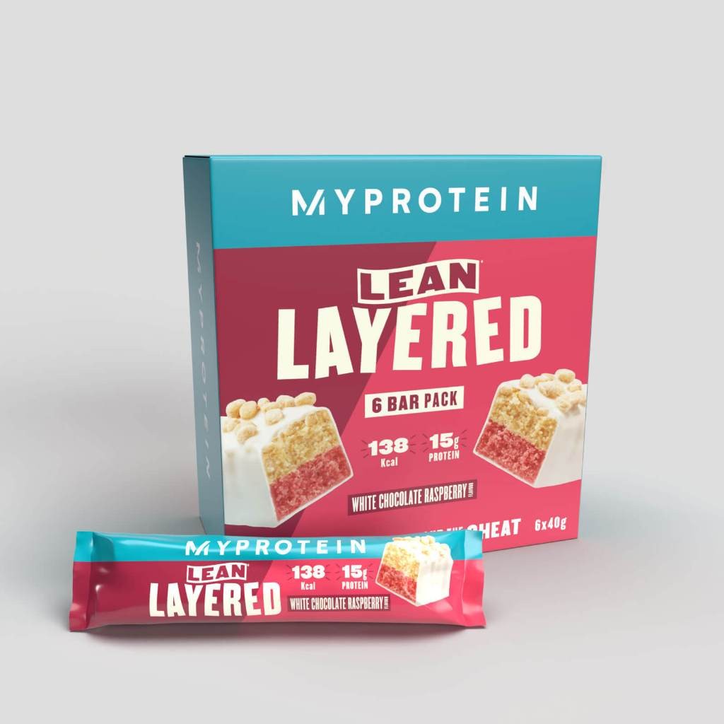 MyProtein Lean Layered Protein Bar 6 to12 Bar Pack (Select Flavour ...