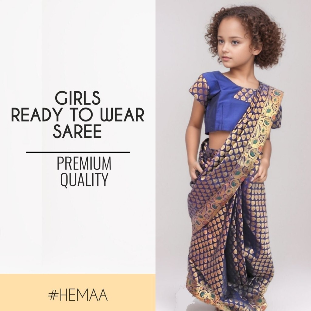 SIZE 30| Kids Readymade Saree| Girls Saree | Kids Tradisional Wear ...
