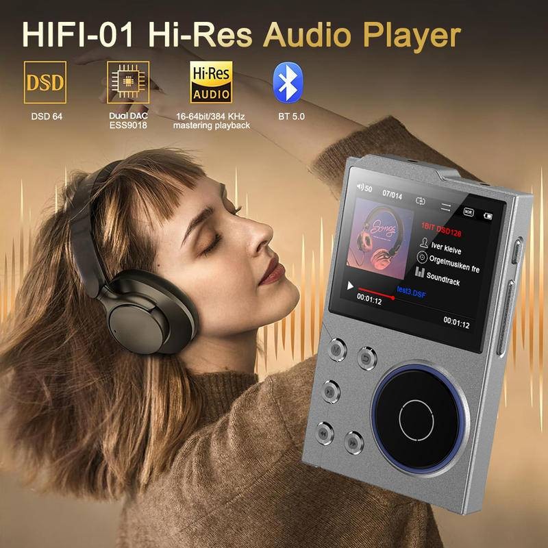HIFI music player Lossless music DSD256 mastering sound quality Walkman Built-in 16GB Bluetooth ...