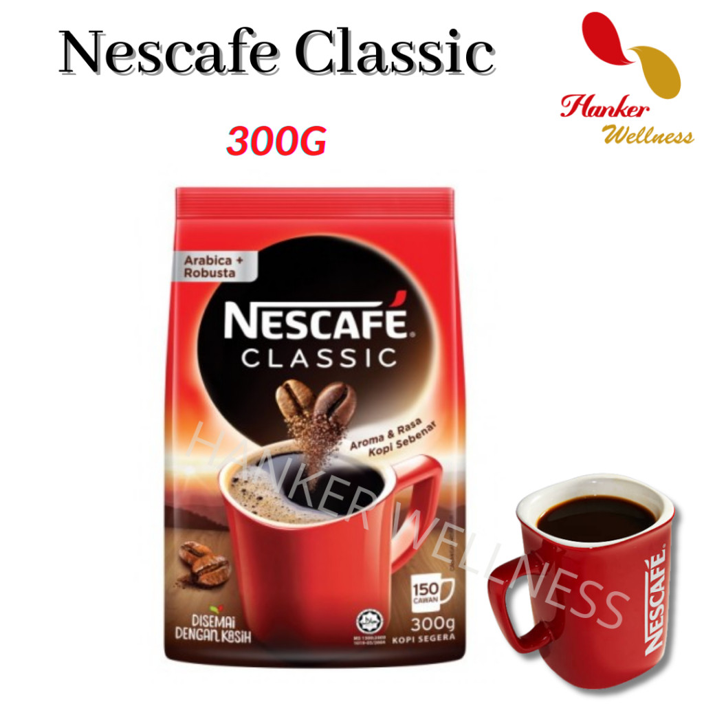 Nescafe Classic Refill Arabica Robusta Kopi Segera 300g | Shopee Singapore