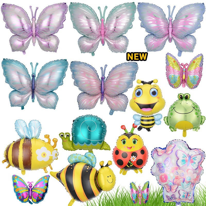 Butterfly Balloons Purple Butterfly Foil Mylar Balloons Butterfly Baby ...