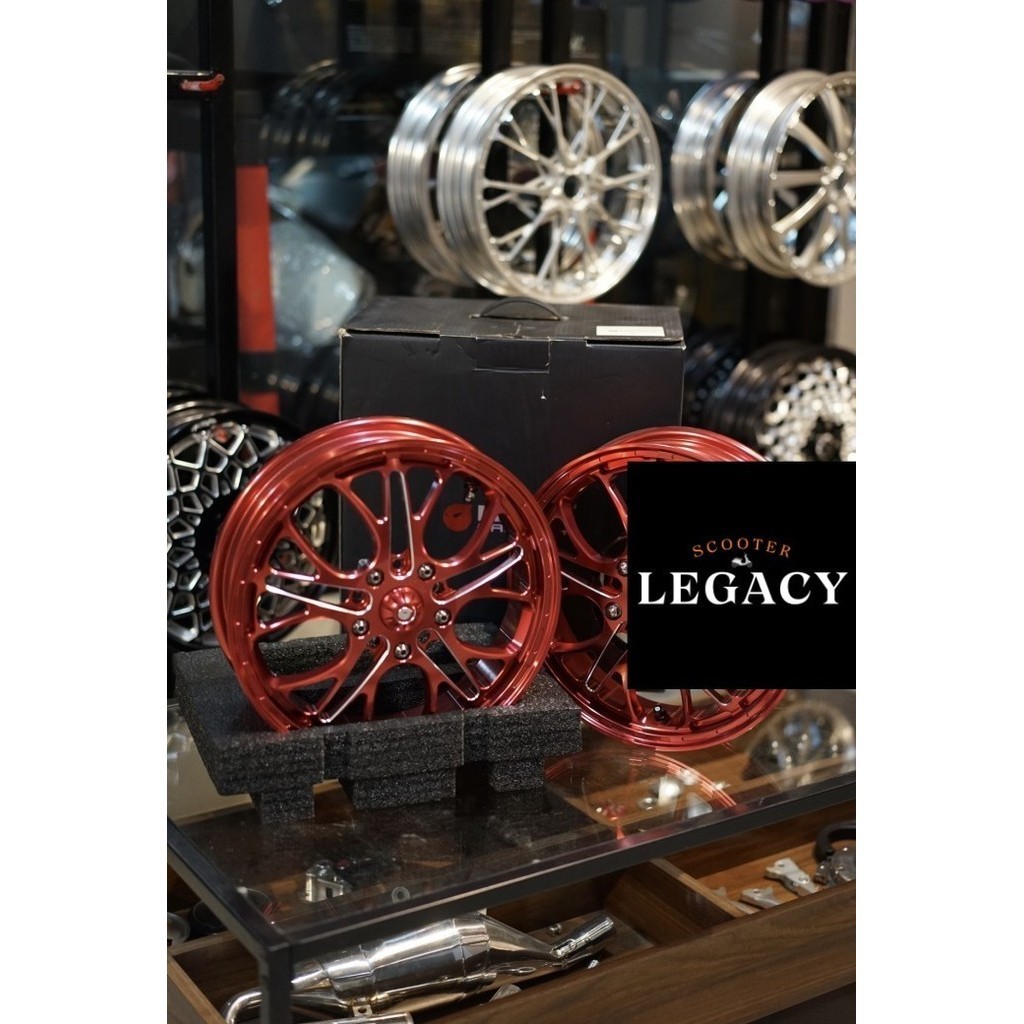 MARUS W223 Red Front & Rear Vespa Sprint Primavera GTS Rims | Shopee ...