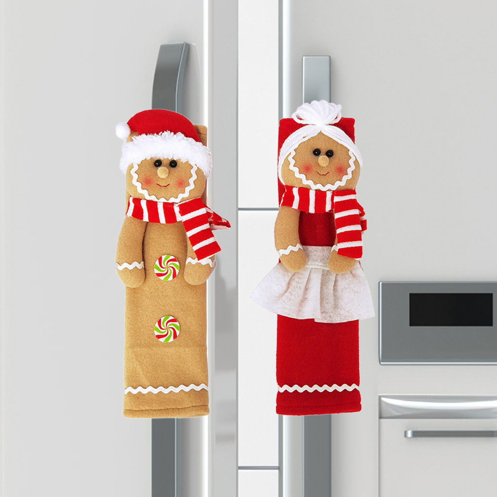 [MOONWHITE] Gingerbread Man Design Handle Cover Christmas Gingerbread ...