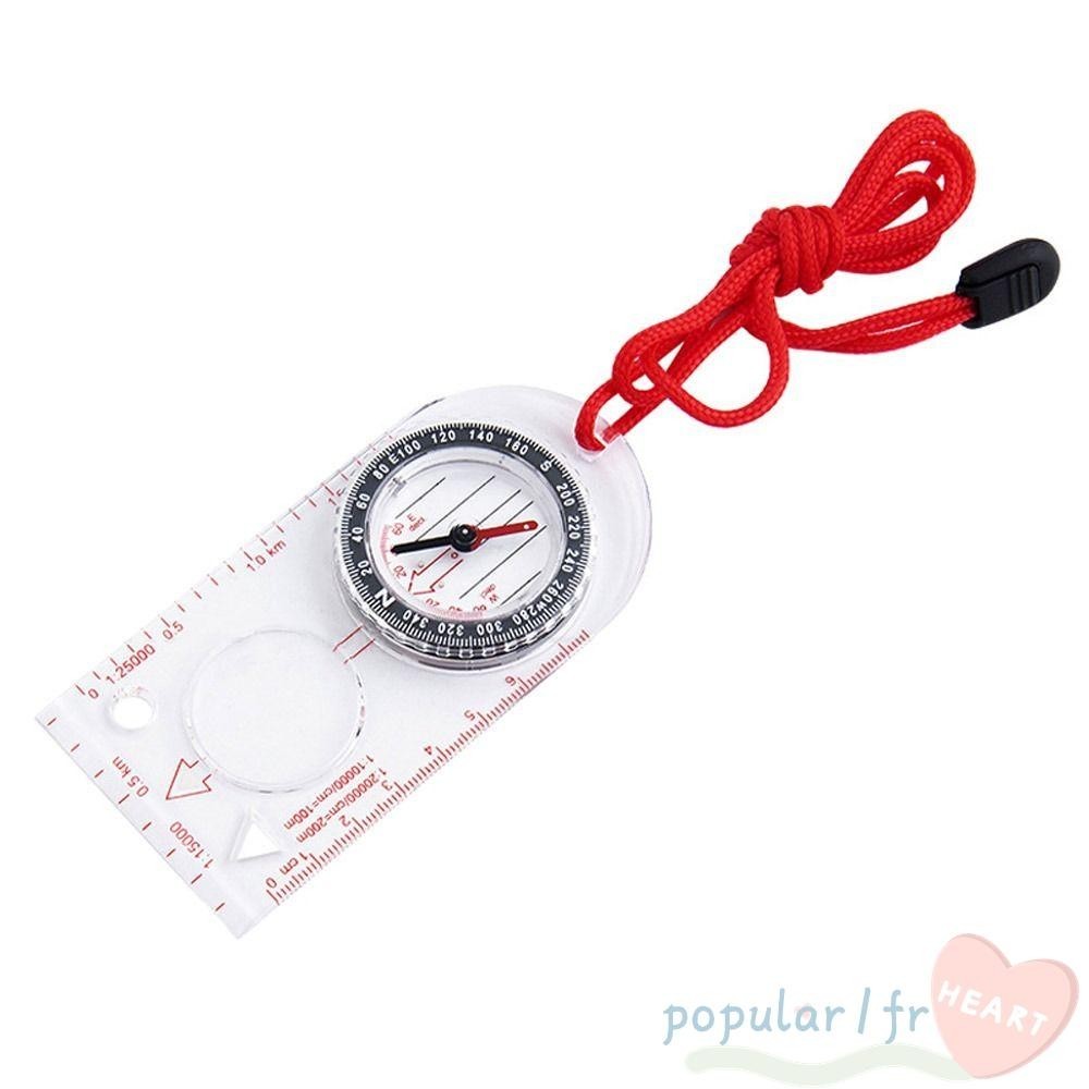 POPULAR1 Ruler Compass, Acrylic Multi-function Orienteering Navigation ...