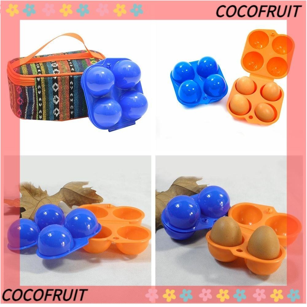 COCOFRUIT 2/4 Grids Organizer Picnic Foldable Containers Egg Tray ...