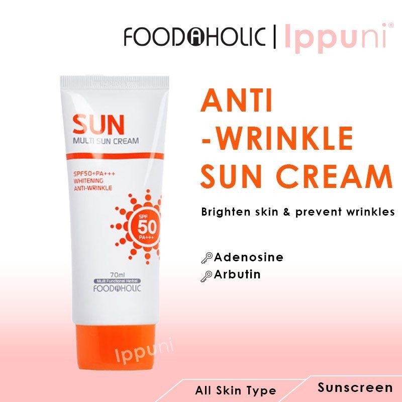 FOODAHOLIC Multi Sun Cream SPF50+ PA+++ 70ml | Shopee Singapore
