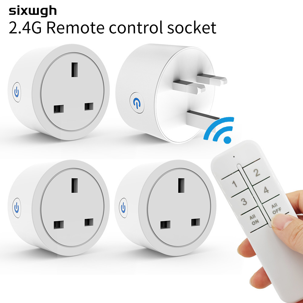 Remote Control Plug Socket Wireless Socket Smart Socket Rf2 4g Uk Plug