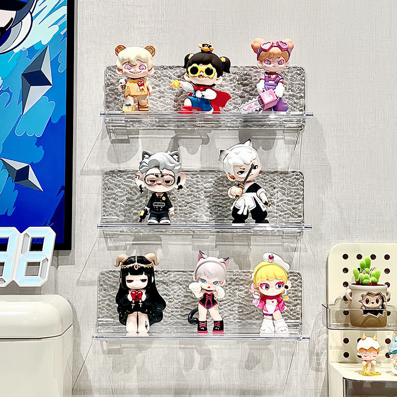 My Blind Box Storage Display Stand Pop Mart Acrylic Transparent Wall ...