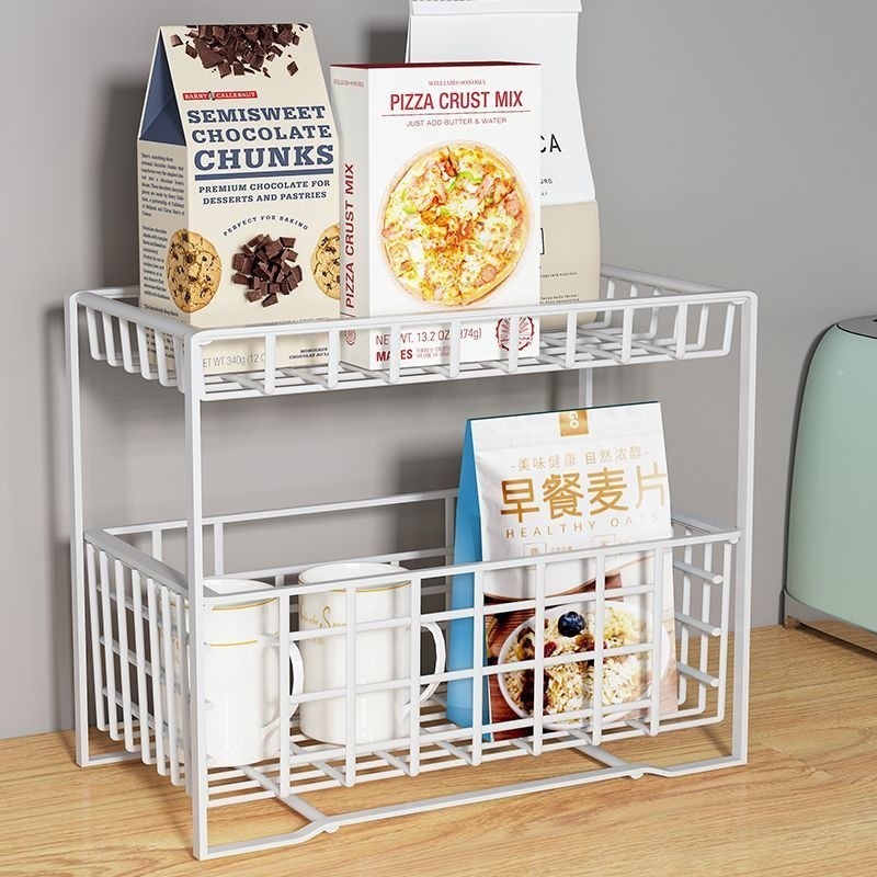 Kitchen Pull-out Storage Rack Bathroom Sink Built-in Storage Rack ...