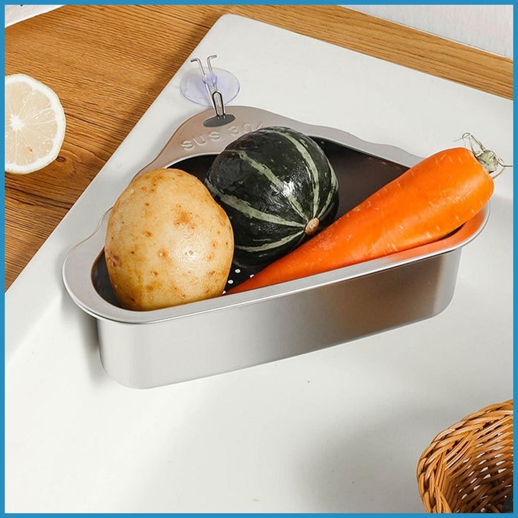 Triangular Sink Drainer Triangle Design Storage Rack For Kitchen Sink ...