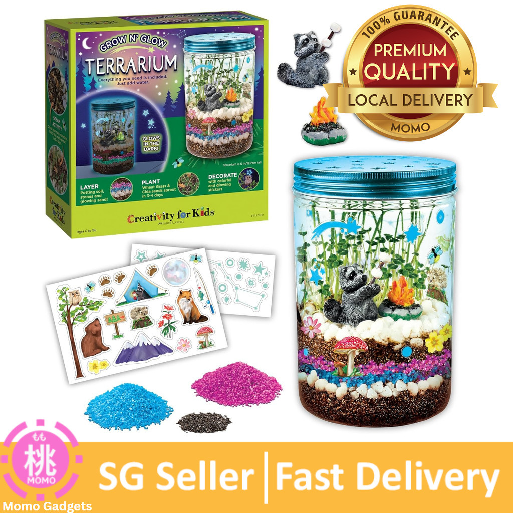 Creativity for Kids Mini Garden Terrarium Kit for Kids-Educational ...