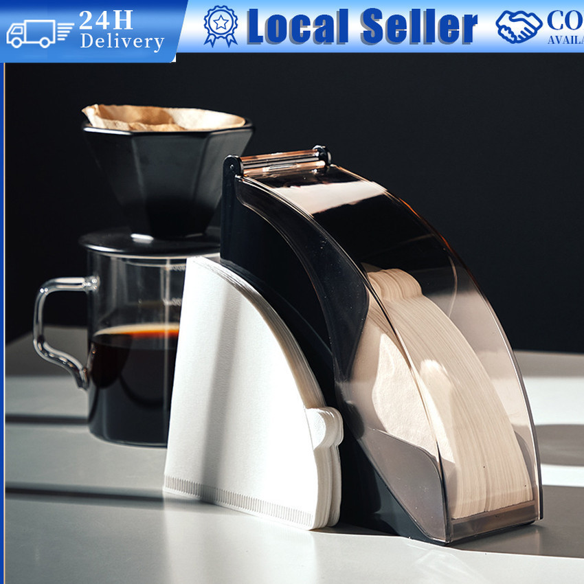 Anti-dust Filter Paper Box 200 Pieces Capacity V60 Coffee Filter Paper ...