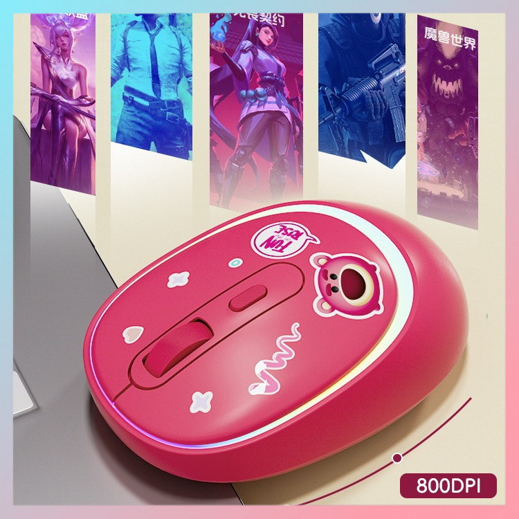 Disney Wireless Mouse Dual Mode Bluetooth Silent Cartoon Mouse | Shopee ...