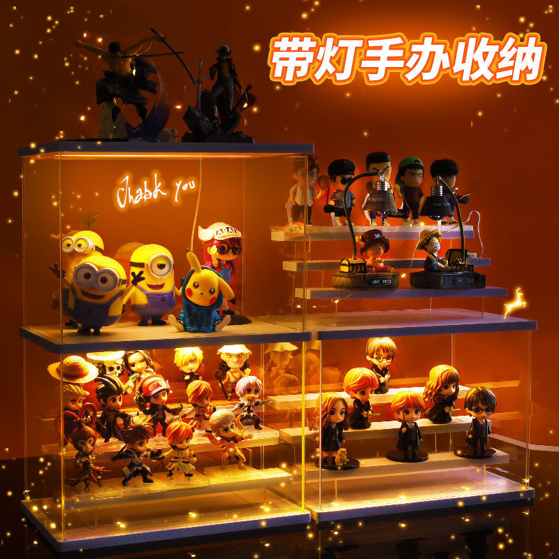 Desktop Pop Mart Display BoxledLight Emitting Display Box Display ...