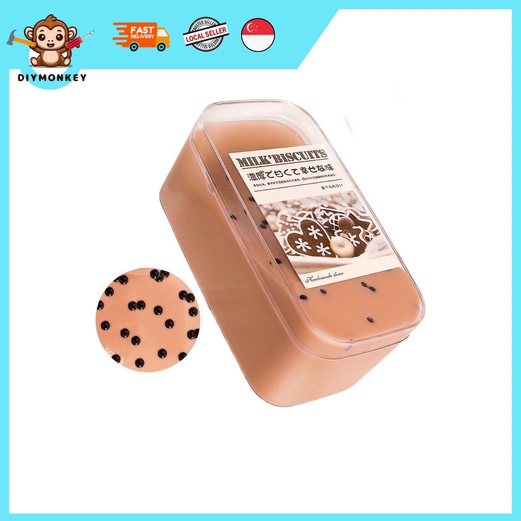 (DIY MONKEY) Slime Boba Milk Tea Pearl Milk Tea Slime | Shopee Singapore