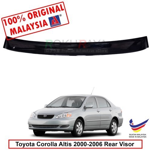 Toyota Corolla Altis (9th Gen) 2000-2006 AG Rear Wing Spoiler Visor ...