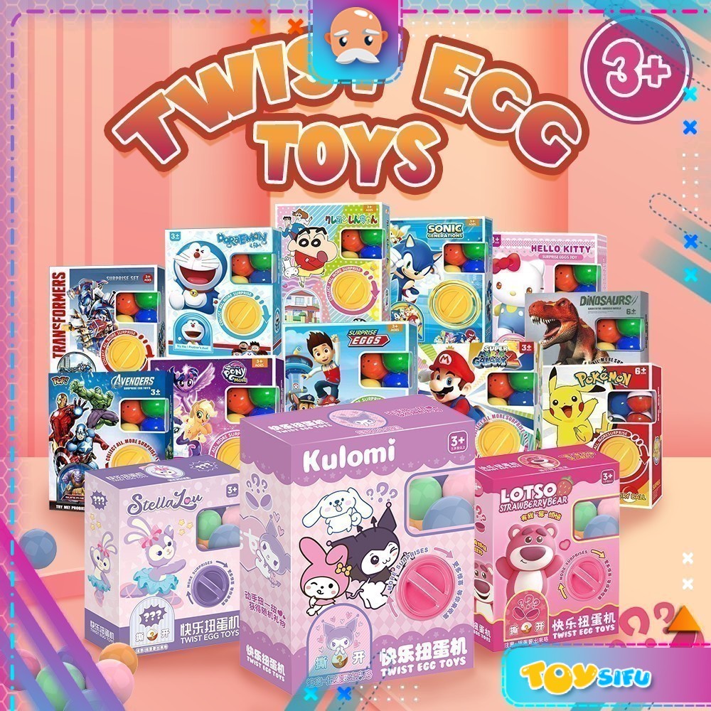 Twisting Egg Blind Box Suprise Eggs Cartoon Character Capsule Machine ...