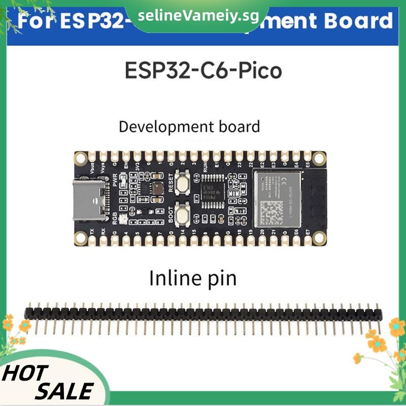ESP32-C6-Pico Development Board WiFi 6 Microcontroller ESP32-C6-MINI-1 Module Supports for ESP ...