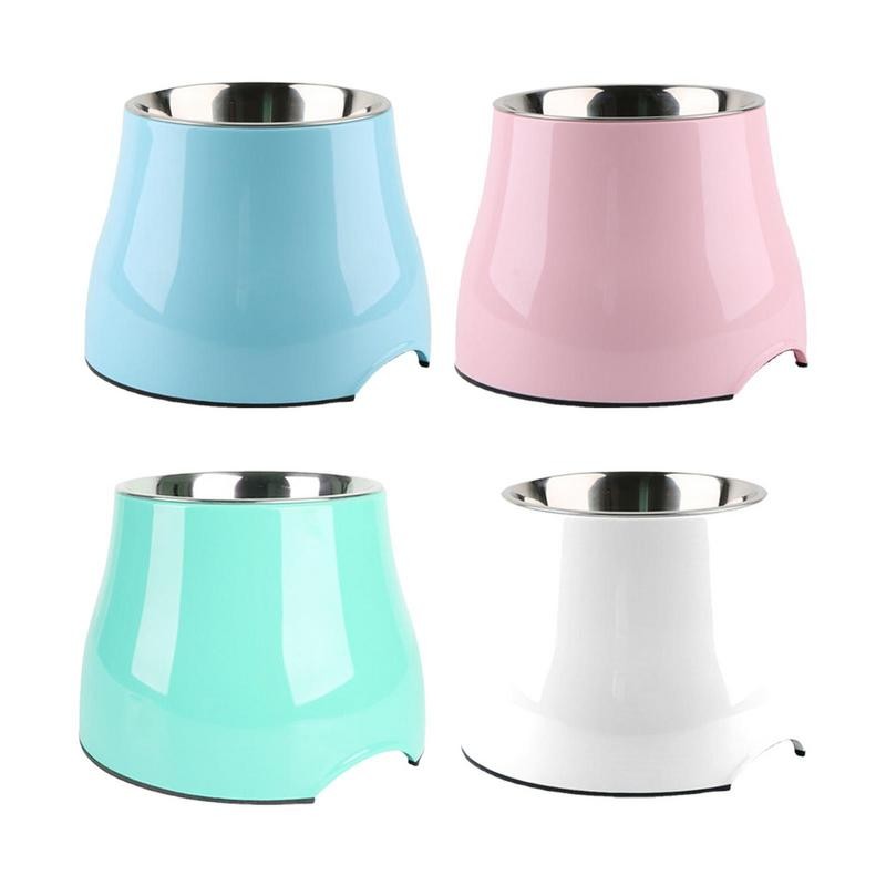Tilted Elevated Cat Bowl Raised Cat Bowls Stainless Steel Slanted Cat ...
