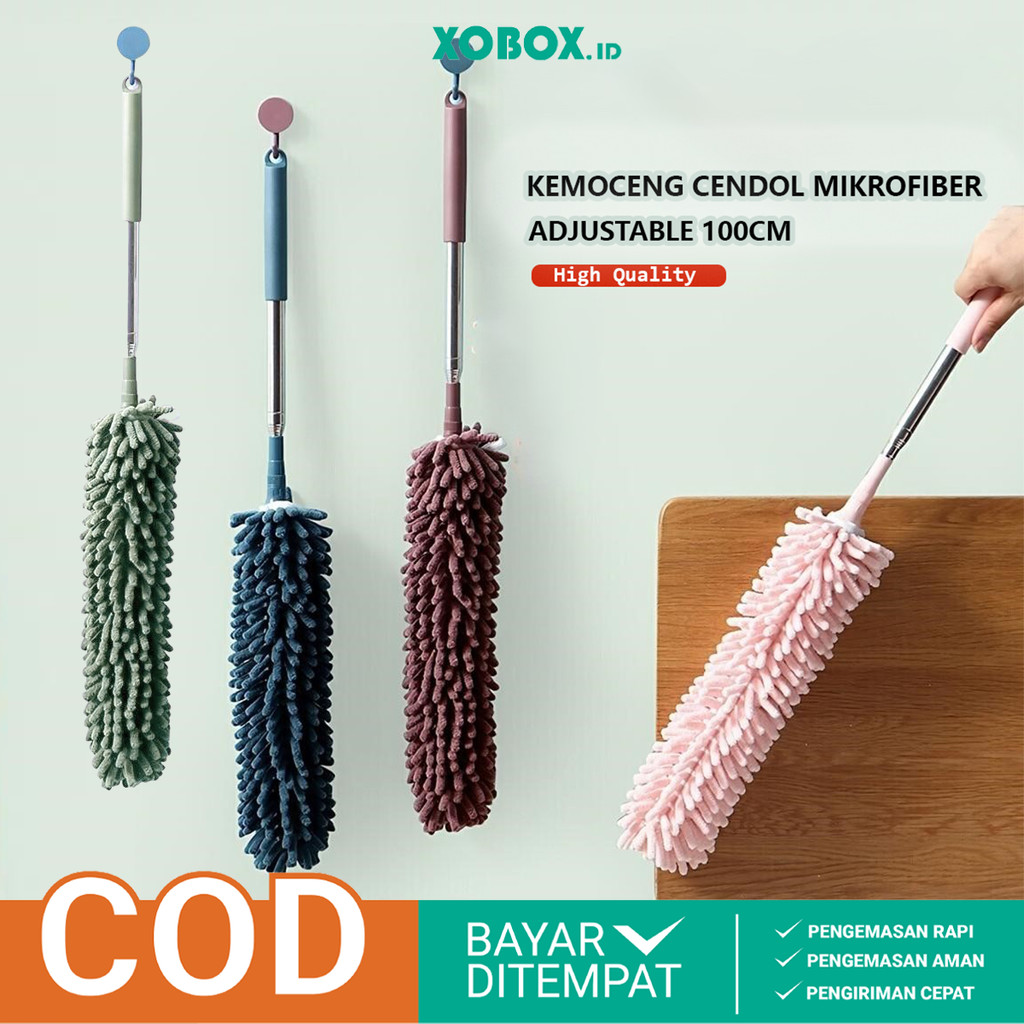 100cm Adjustable Duster Multi-Purpose Microfiber Stick Cendol Duster ...