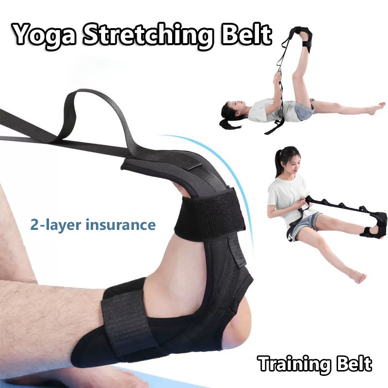 Yoga Foot Stretching Belt Elastic Strap Stretching Band Fitness Band ...