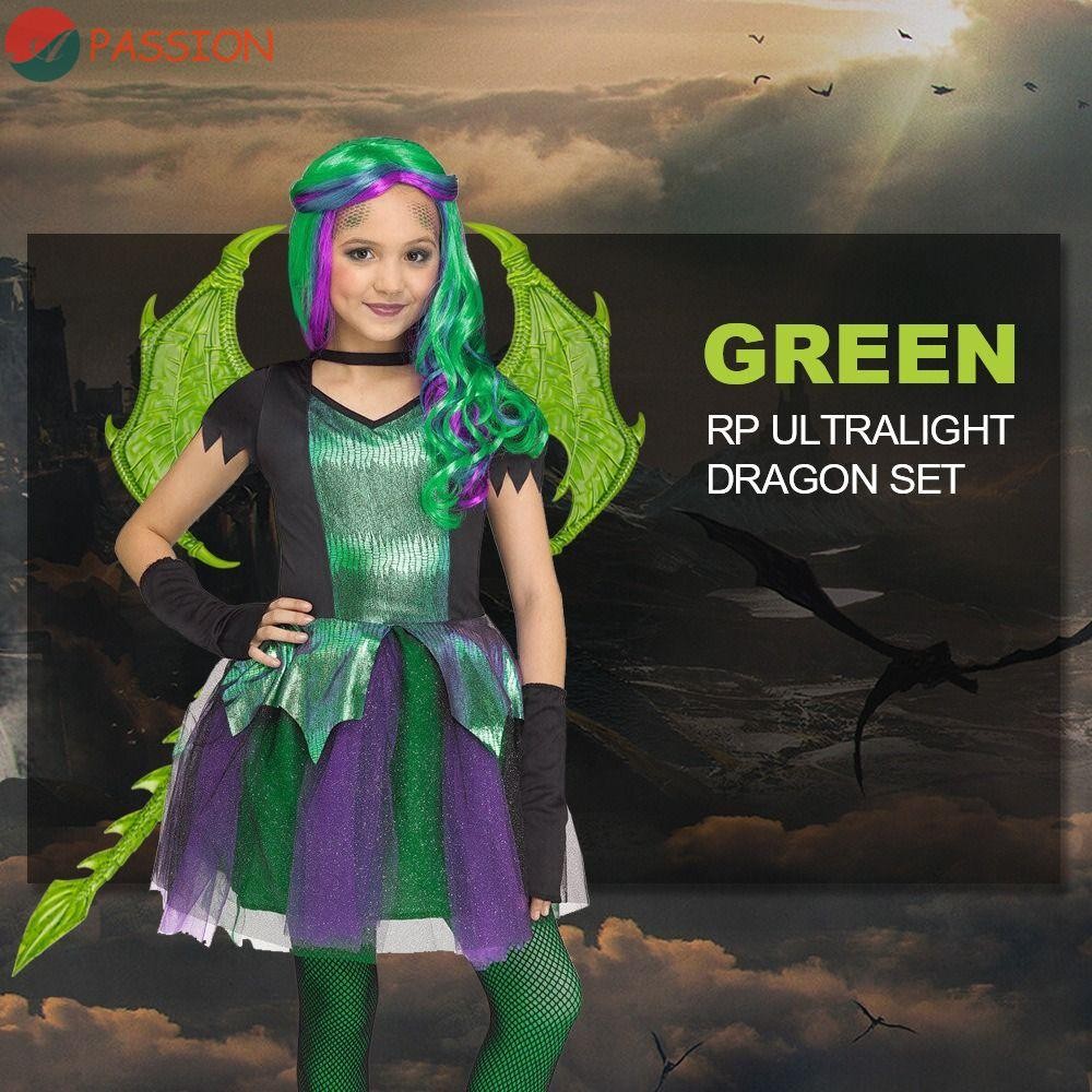 PASSION Dragon Wing Tail Mask Set, Cosplay Dress Up Halloween Ultra ...