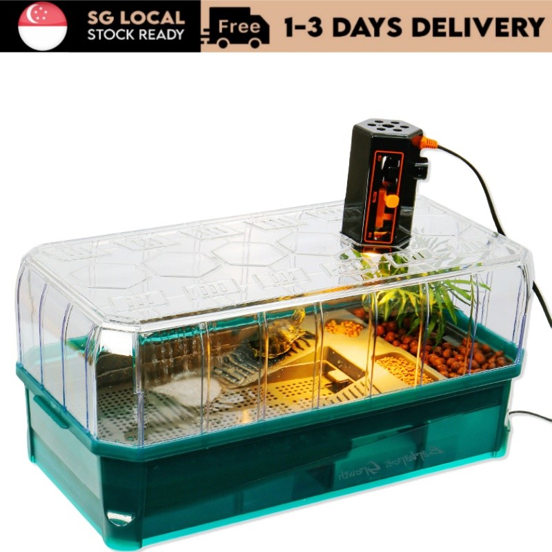 【SG】Turtle Tank Terrapin Turtle Desktop Habitat Tank With Water Filter ...