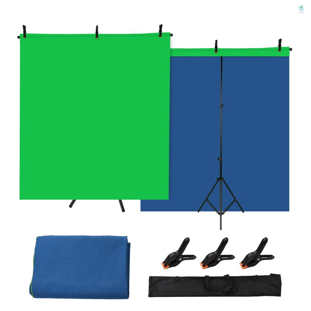 5x7ft Green Screen Blue Screen Backdrop Double-sided Chromakey ...