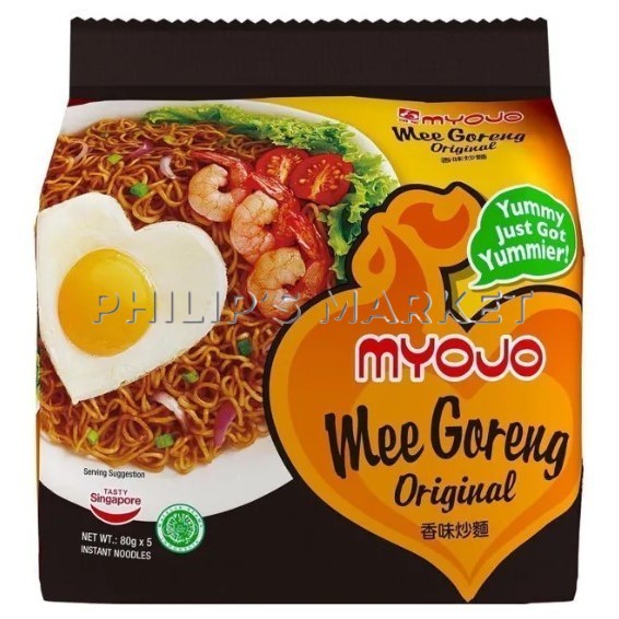 Myojo Mee Goreng Instant Noodles Pack of 5 (5 x 80g) | Shopee Singapore
