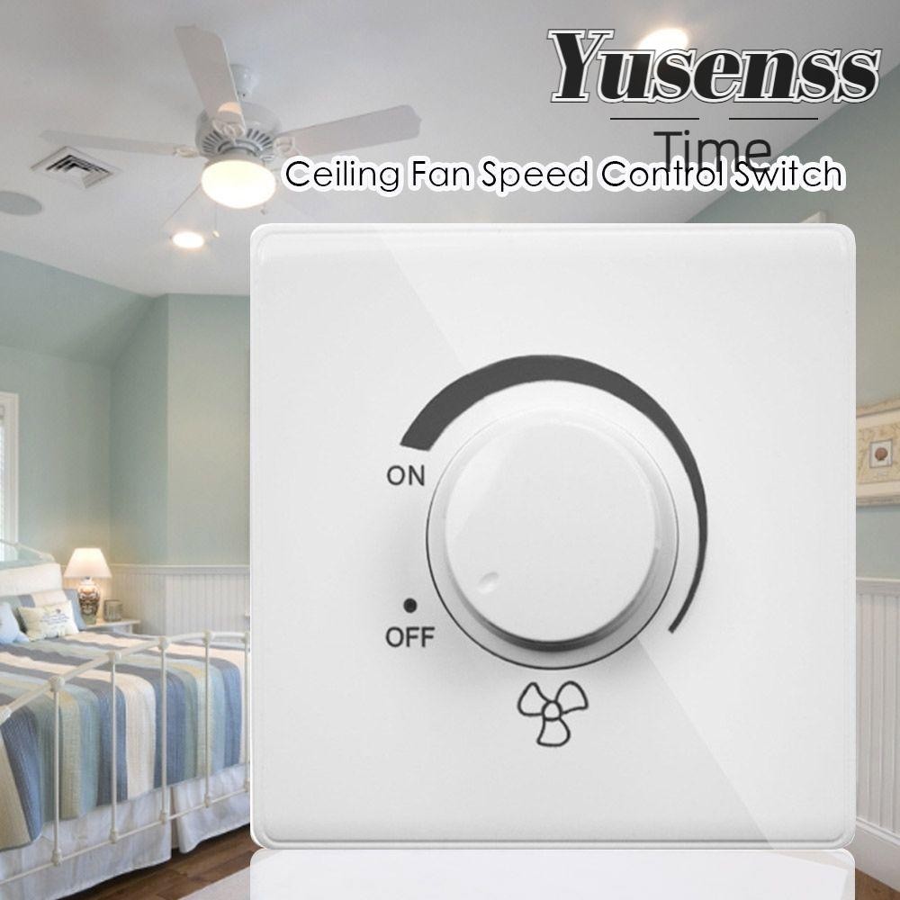 YUSENSS Fan Speed Adjuster 220V 10A Durable Wall Switch Adjustment ...